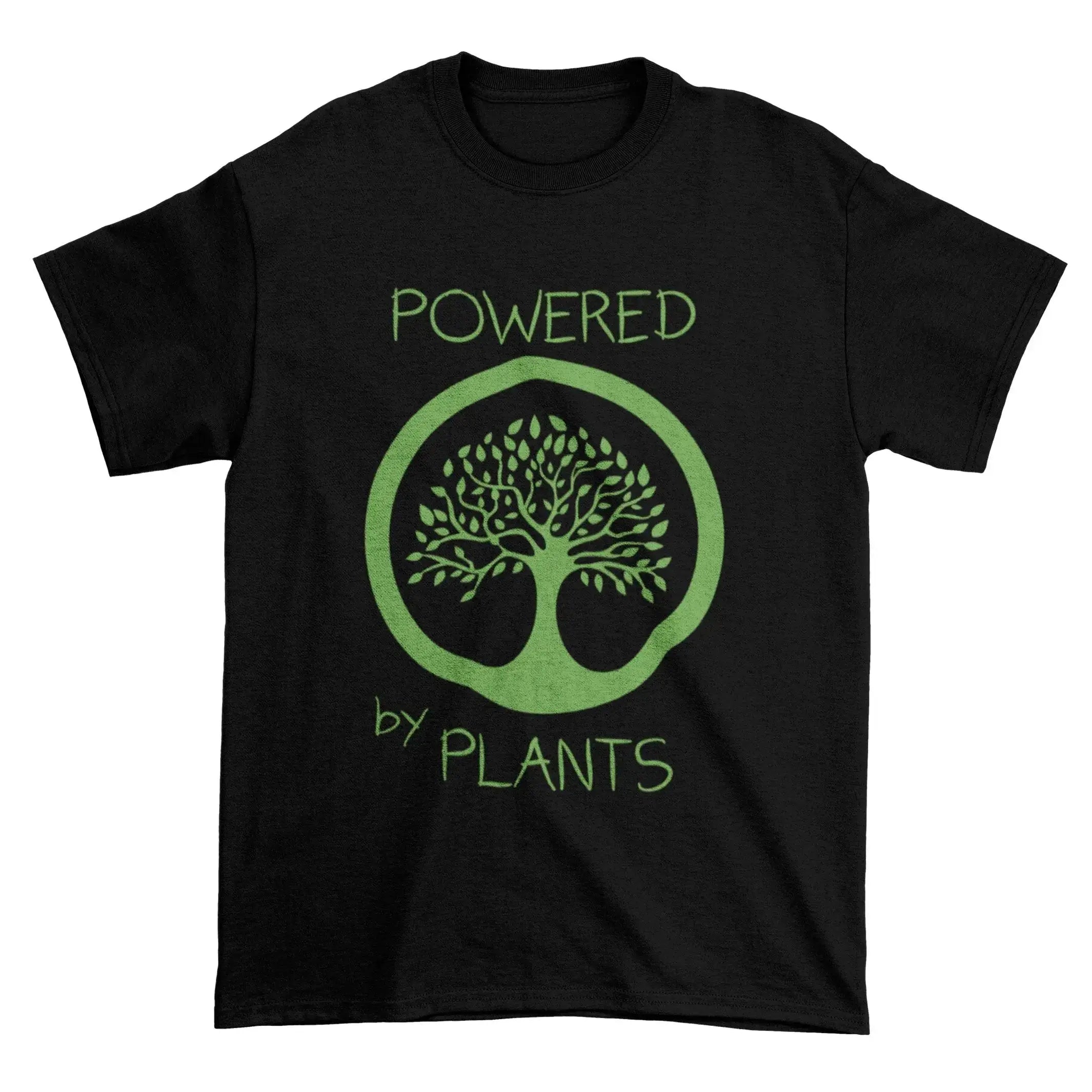 Powered by Plants Organic Cotton (Unisex) Vegan T-Shirt | Ethical Plant ...